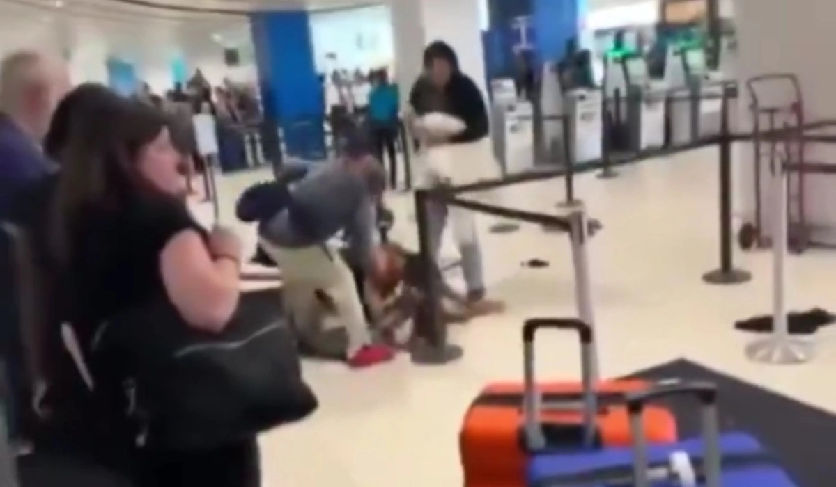 Chaotic Scenes At A Jamaican Airport As Bare Woman Throws Away Her ...